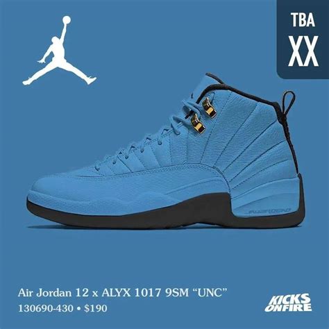 自古红蓝出CPALYX 1017 9SM x Air Jordan 12 曝光 金扣 信息 整体