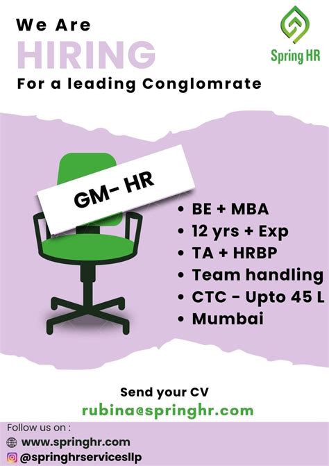 Spring Hr Services Llp On Linkedin Inbox Rubina