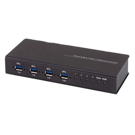 4 X 4 USB 3 1 Gen 1 Industrial Hub Switch USB Type B 4 USB Port S 4 USB 3 1 Port S
