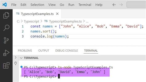 How To Sort String Arrays In Typescript