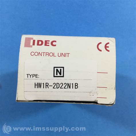 Idec HW R D N B Pushbutton Switch Non Illuminated Black Plastic IMS Supply