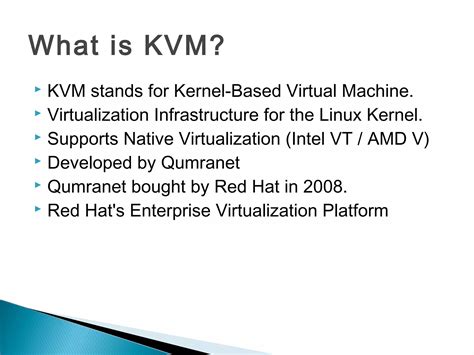 Kvm Virtualization Platform Ppt