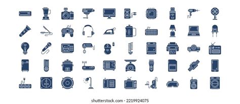 Electronic Devices Icon Set Smartphone Laptop Stock Vector Royalty Free 2472940993 Shutterstock
