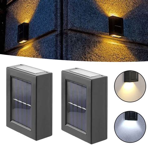 Solar Wall Lamp Outdoor Waterproof Up And Down Luminous Lighting LED Solar Sensor Lamp Garden
