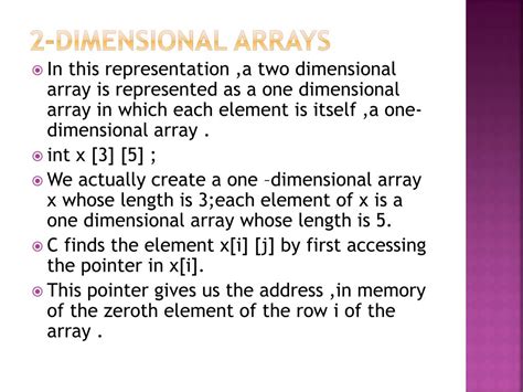 Ppt Dynamically Allocated Arrays Powerpoint Presentation Free Download Id1873304
