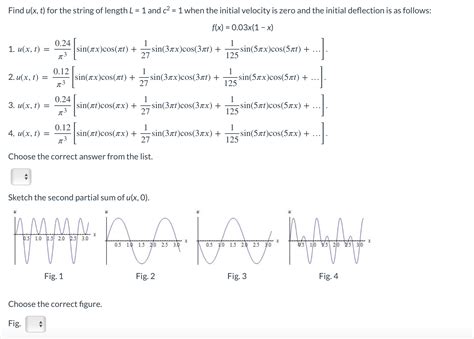Solved Find Uxt For The String Of Length L1 And C21