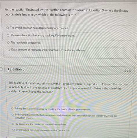 Solved For The Reaction Illustrated By The Reaction