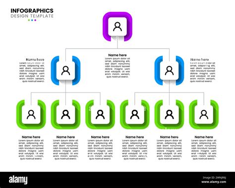 infographic template business hierarchy with 3 levels can be used for