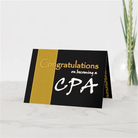 Custom Name Congratulations Cpa Card Zazzle