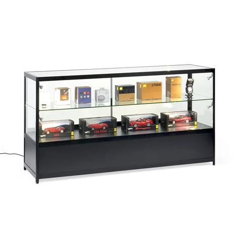 Glass Countertop Display Case Black Frame And Locking Door