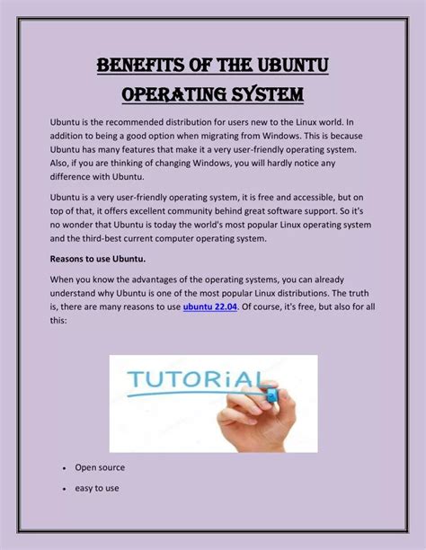 PPT Benefits Of The Ubuntu Operating System PowerPoint Presentation Free Download ID 11893303