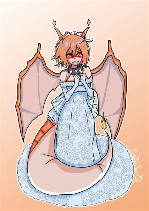 Cute Dragon Girl Bride By Me Owo R Furry