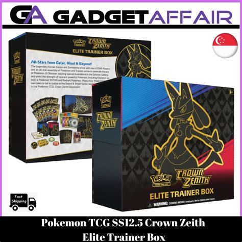 Pokemon Tcg Ss125 Crown Zeith Elite Trainer Box Gadget Affair