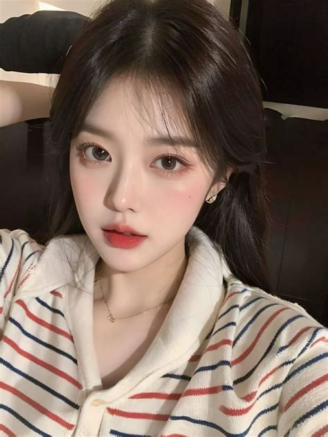 Korean Makeup Look Korean Beauty Cute Hairstyles Straight Brows