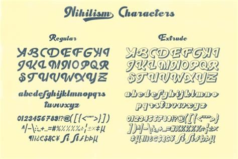 Nihilism Font Free Font