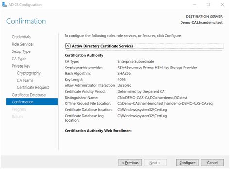 Set Up The Microsoft Ad Cs Role Securosys Docs
