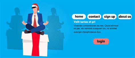 사업 선물 상자 현재 로터스 앉아 빨간 모자를 쓰고 포즈 남성 만화 캐릭터 평면 수평 복사 공간 겨울에 대한 스톡 벡터 아트 및 기타 이미지 Istock