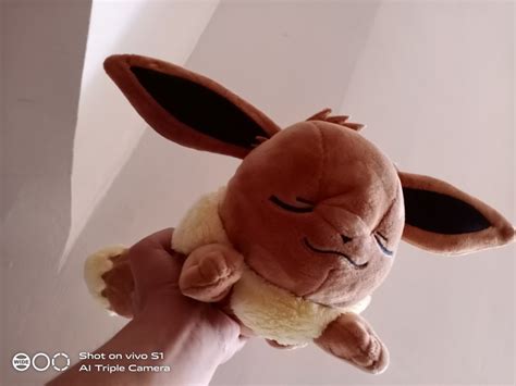 Pokemon Plush Sleeping Eevee Hobbies And Toys Toys And Games On Carousell