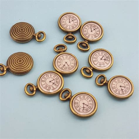 Clock Charm Etsy