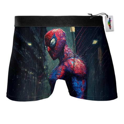 Spider Man Symbonite Mens Boxer Briefs Marvel Mens Boxer Briefs