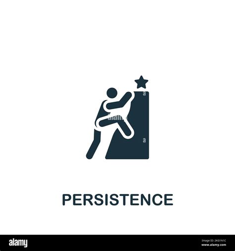 Persistence Icon Monochrome Simple Project Planning Icon For Templates Web Design And