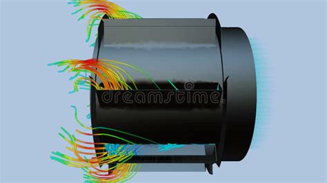 industrial roller airflow simulation cfd simulation computational