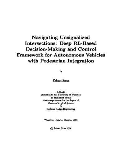 Navigating Unsignalized Intersections Deep Rl Based Decision Making And Control Framework For