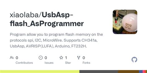 Github Xiaolabausbasp Flashasprogrammer Program Allow You To Program Flash Memory On The