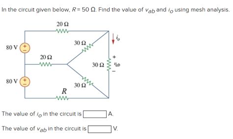 solved by an expert in the circuit given below r 60 Ω ﻿find the