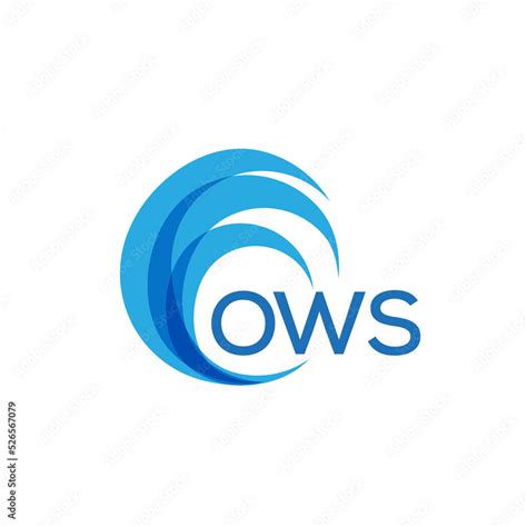 Ows Letter Logo Ows Blue Image On White Background Ows Monogram Logo Design For Entrepreneur
