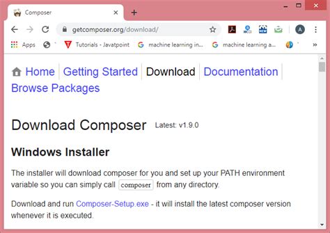 Laravel Composer Installation Online Tutorials Library List Tutoraspire