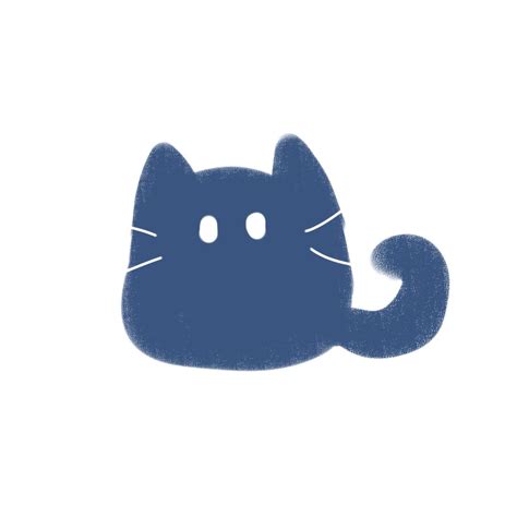 Blue Cat Cartoon