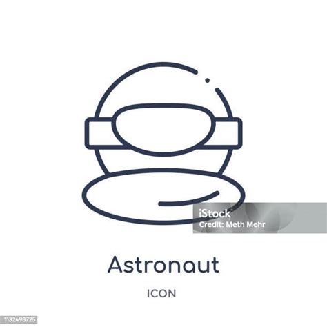 교육 개요 컬렉션에서 선형 우주인 아이콘입니다 얇은 라인 우주비행사 벡터 흰색 배경에 고립 우주비행사 유행 그림 과학에 대한 스톡 벡터 아트 및 기타 이미지 Istock
