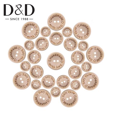 50pcs Botões Redondos De Madeira De 15 20 25mm Com 2 Furos Para Roupas Decorativos De Bricolagem