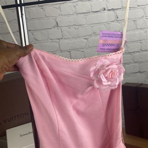 Ruby Rox Dresses Ruby Roz Pink Strapless Dress With Pink Rose Pendant Ballerina Tulle With