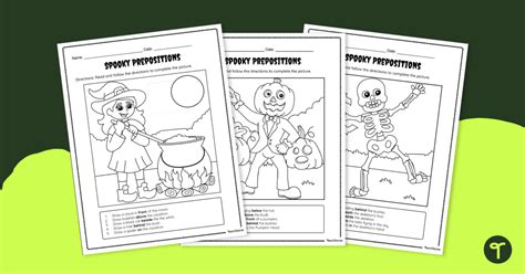 Preposition Worksheets