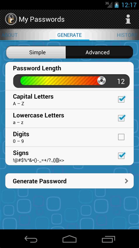 My Passwords Generatorappstore For Android
