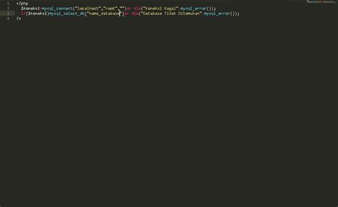 Cara Membuat Koding Koneksi Web Ke Database Dengan Php