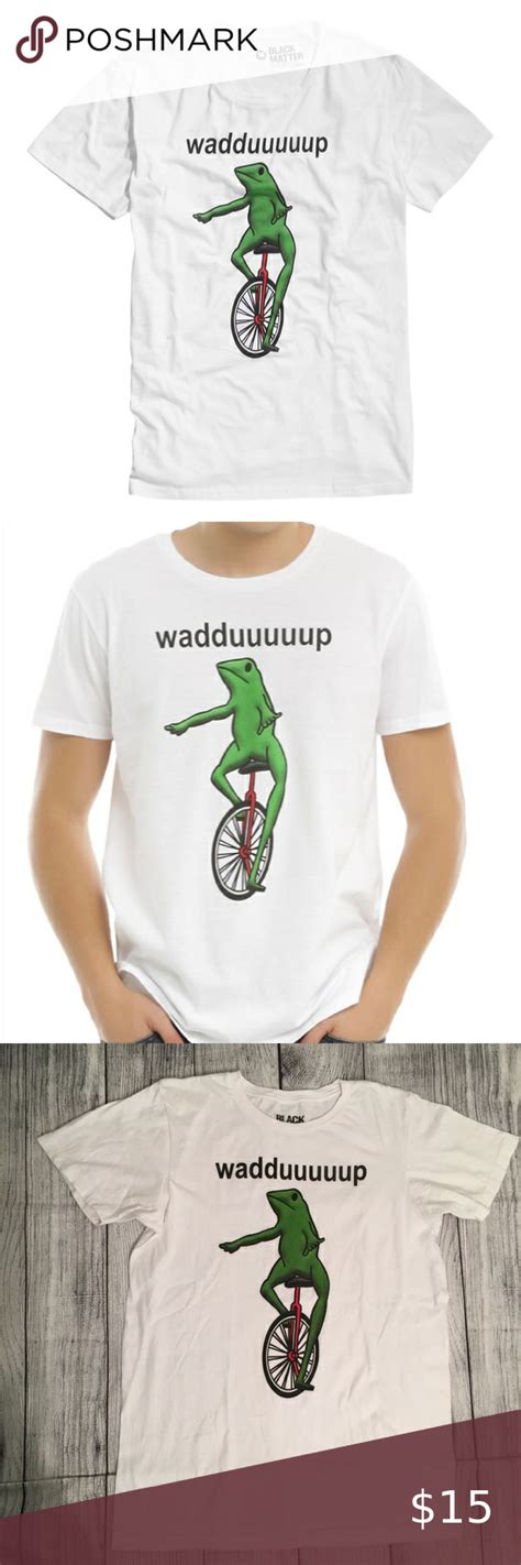 Hot Topic Blackmatter Funny Frog On Tricycle Meme T Shirt Medium Meme