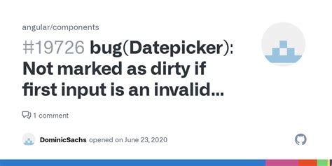 Bug Datepicker Not Marked As Dirty If First Input Is An Invalid Date