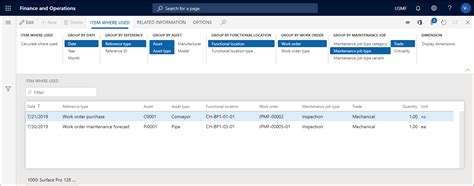 Item Where Used Supply Chain Management Dynamics 365 Microsoft Learn