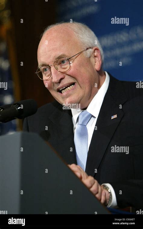 Vice President Dick Cheney Addresses A Ford Foundation Luncheon In The