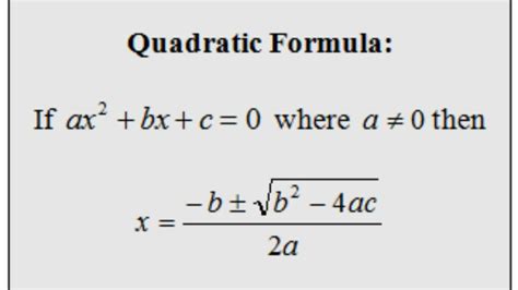 Why Discriminant Matters In The Quadratic Formula