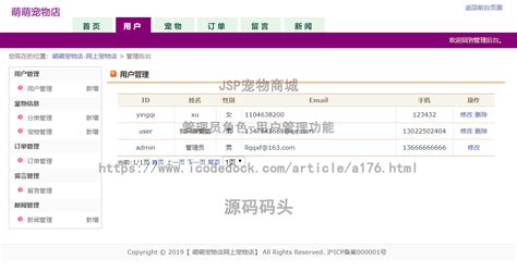 基于jspmysql的jsp宠物商城 Csdn博客