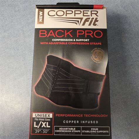 Other New In Box Copper Fit Back Pro Back Brace Compression Support