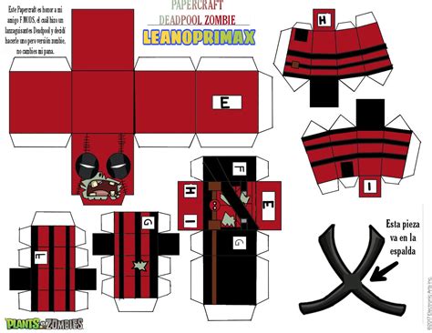 Papercraft Zombie Deadpool By Leanoprimax1238 On Deviantart