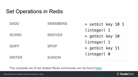 Introduction To Redis Data Structures Sets Pptx