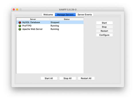 Mysql Database Wont Start In Xampp On Mac Os X By Michael Mars Medium