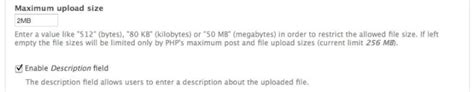 drupal 7 fields cck using the file field modules