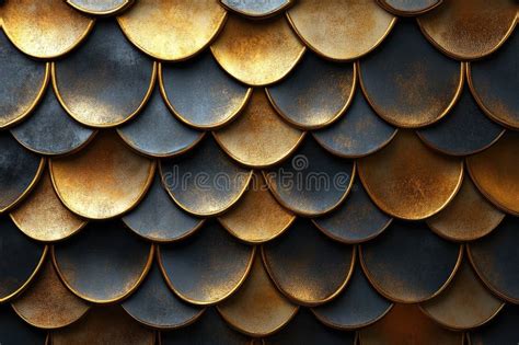Golden Scale Design Abstract Texture Shimmering Background Artistic Banner Creative Template